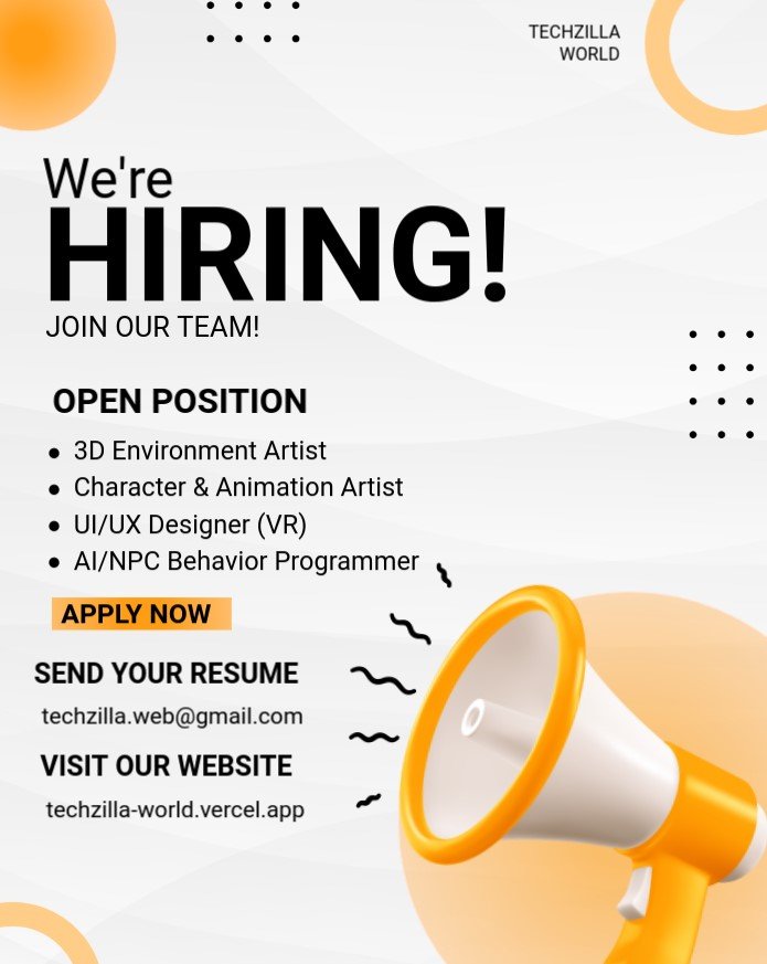 Link to Apply Tech Experts Needed at Techzilla World