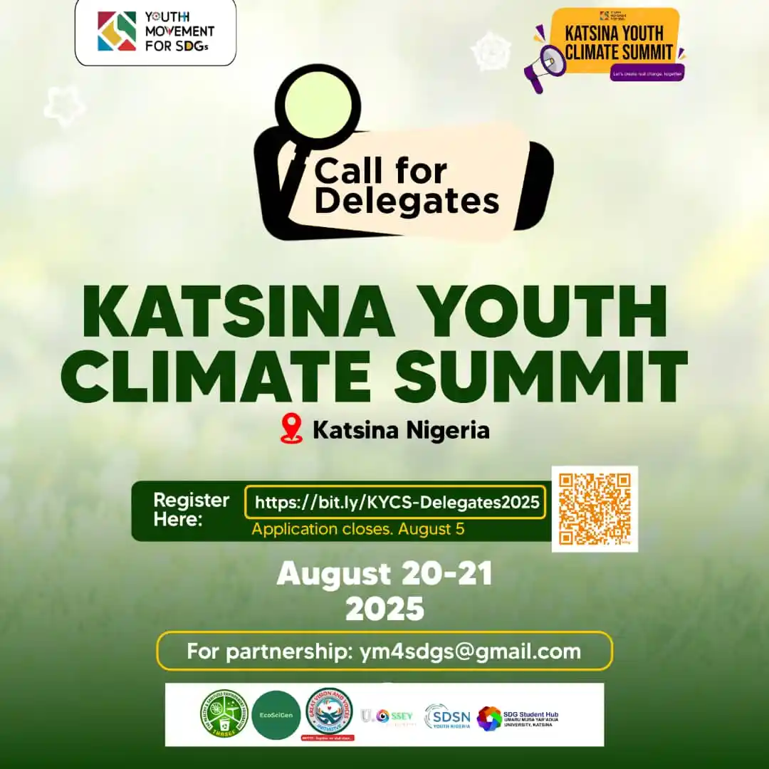 Apply Now: Katsina Youth Climate Summit 2025 – Call for Delegates ...