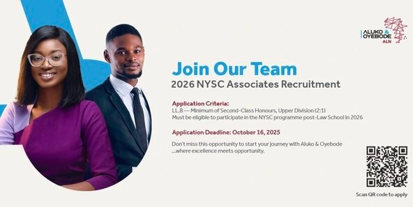 Apply Now: Aluko & Oyebode NYSC Associate Programme for Young Nigerian ...
