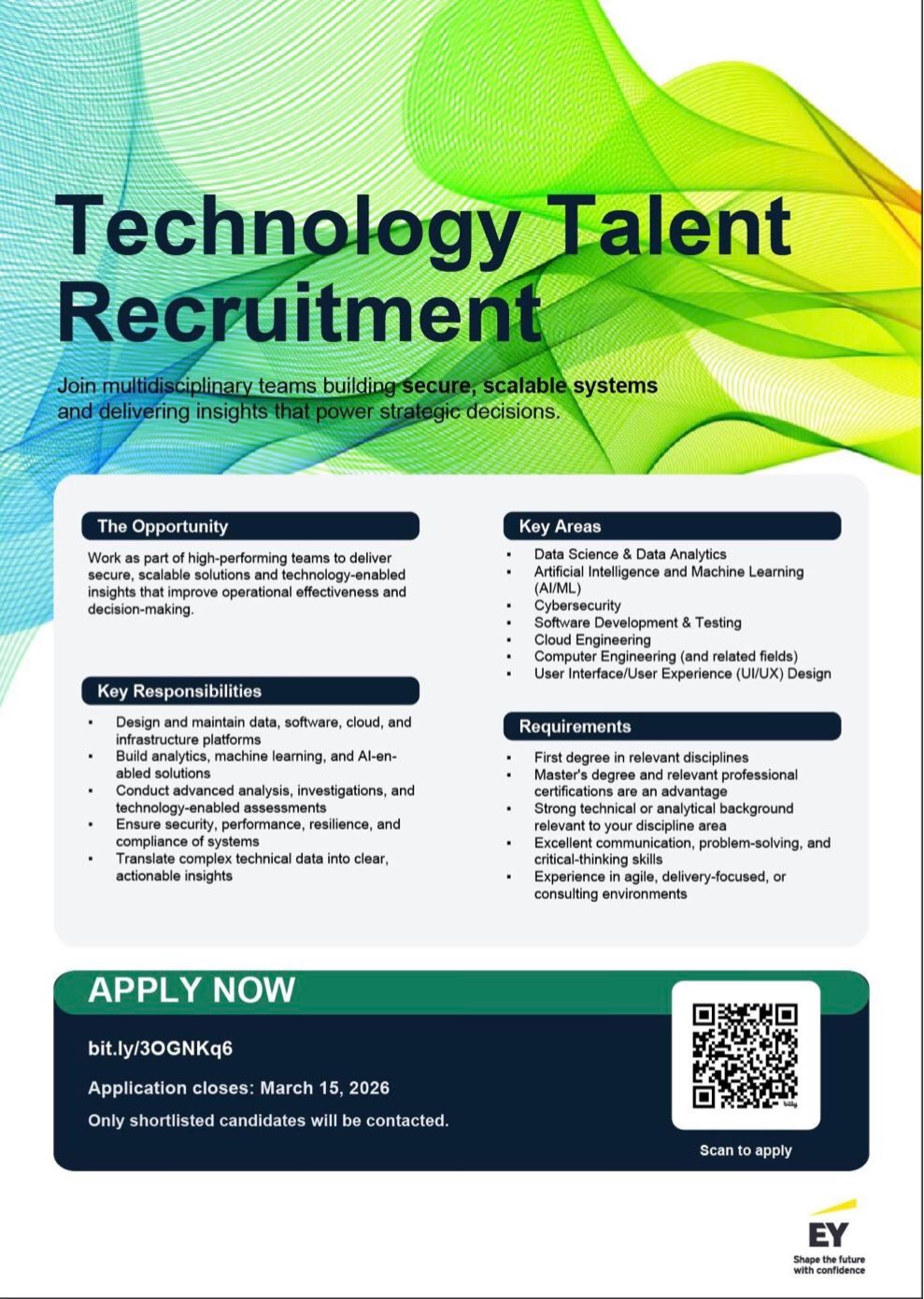 EY Technology Talent Recruitment 2026 | Link to Apply