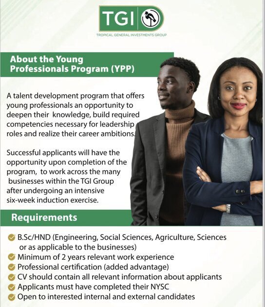 Call for Applications: Tropical General Investments (TGI) Young ...